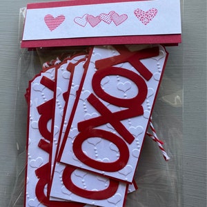 Valentine Tags, XOXO, Happy Valentines Day Tags, Valentine's Day Gift ...