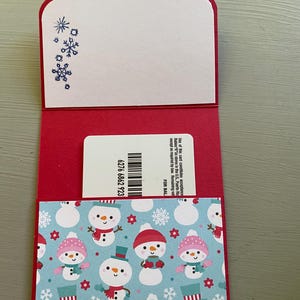 Christmas Gift Card Holder, Snowman, Santa, Treat Holder, Present, Gift ...