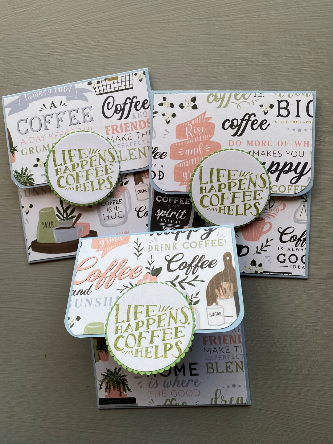 Coffee Gift Card Holder, Card, Treat Holder, Candy Holder, Present ...