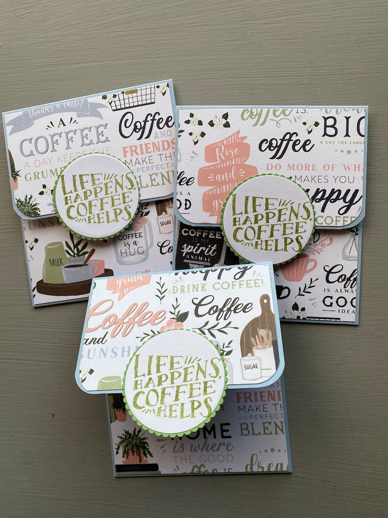 Coffee Gift Card Holder, Card, Treat Holder, Candy Holder, Present ...