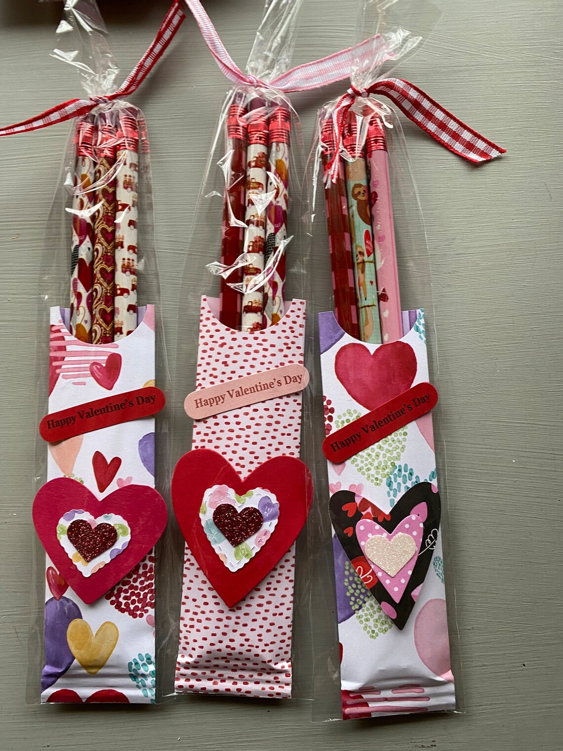 Package of 3 Valentines Day Pencil Treats W-pencils Included, Valentine ...