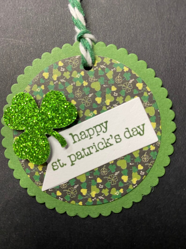 St. Patricks Tags, Happy St. Patricks Day Tags, Shamrock, Clover, St ...