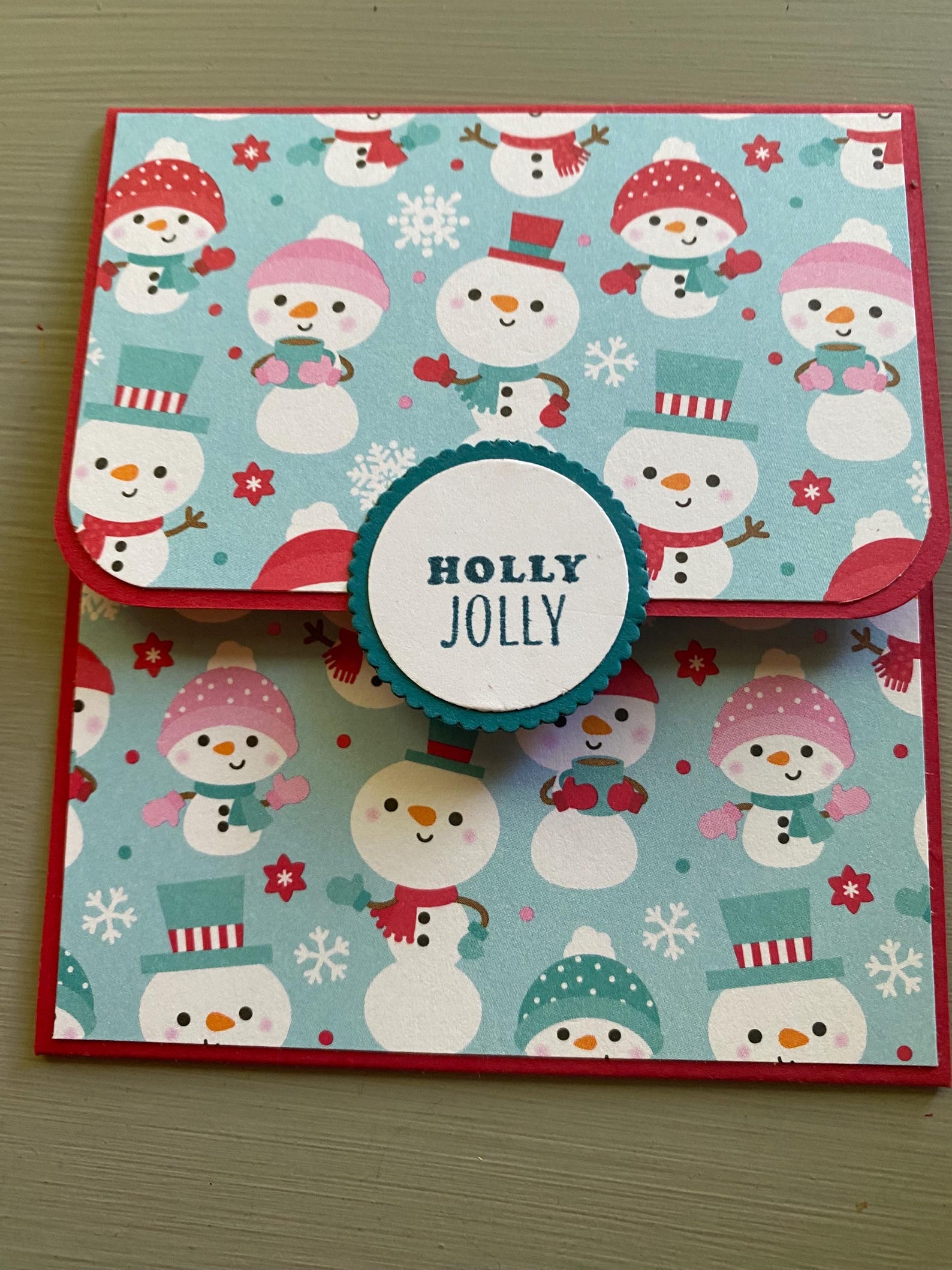 Christmas Gift Card Holder, Snowman, Santa, Treat Holder, Present, Gift ...