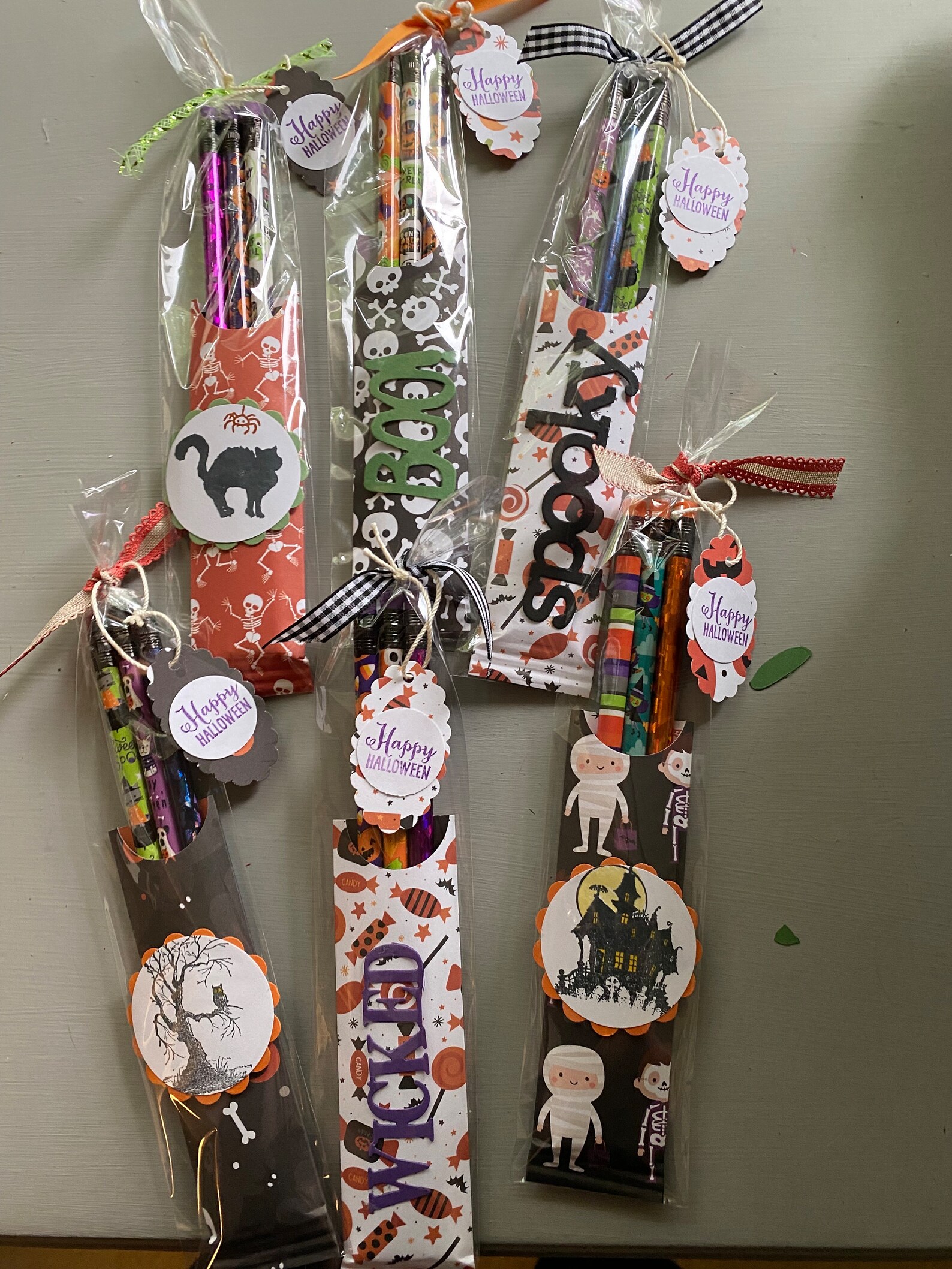 Package of 3 Halloween Pencil Treats, Pencils Included. Trick or Treat ...