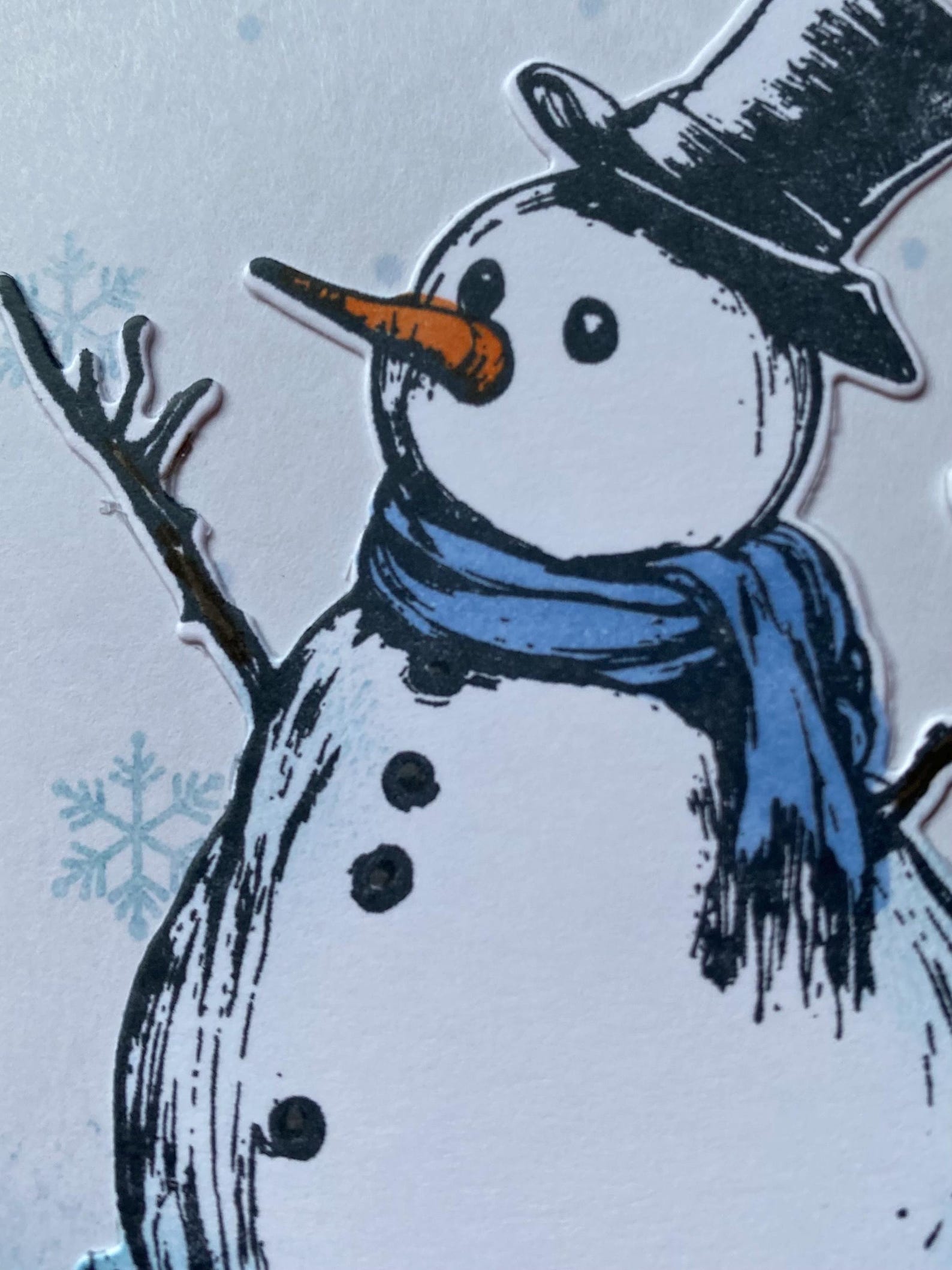Snowman Christmas Cards With Envelopes, Set of 4 or 6, Merry Christmas ...