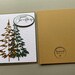 Trees Christmas Cards With Envelopes, Set of 4 or 6, Merry Christmas ...