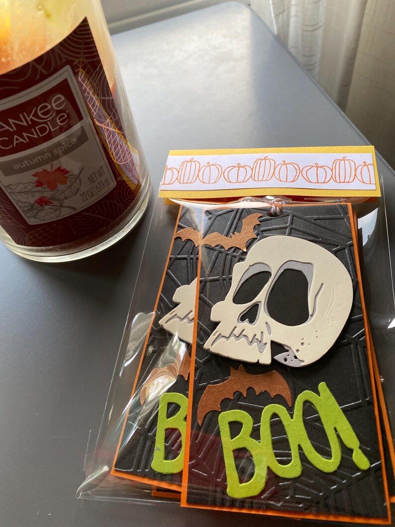 Halloween Gift Tags Handmade, Skeleton Gift Tags, Boo, Spider Web ...