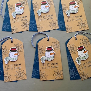 Christmas Gift Tags Handmade, Holiday Gift Tags, Winter, Tags, Handmade ...