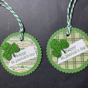 St. Patricks Tags, Happy St. Patricks Day Tags, Shamrock, Clover, St ...