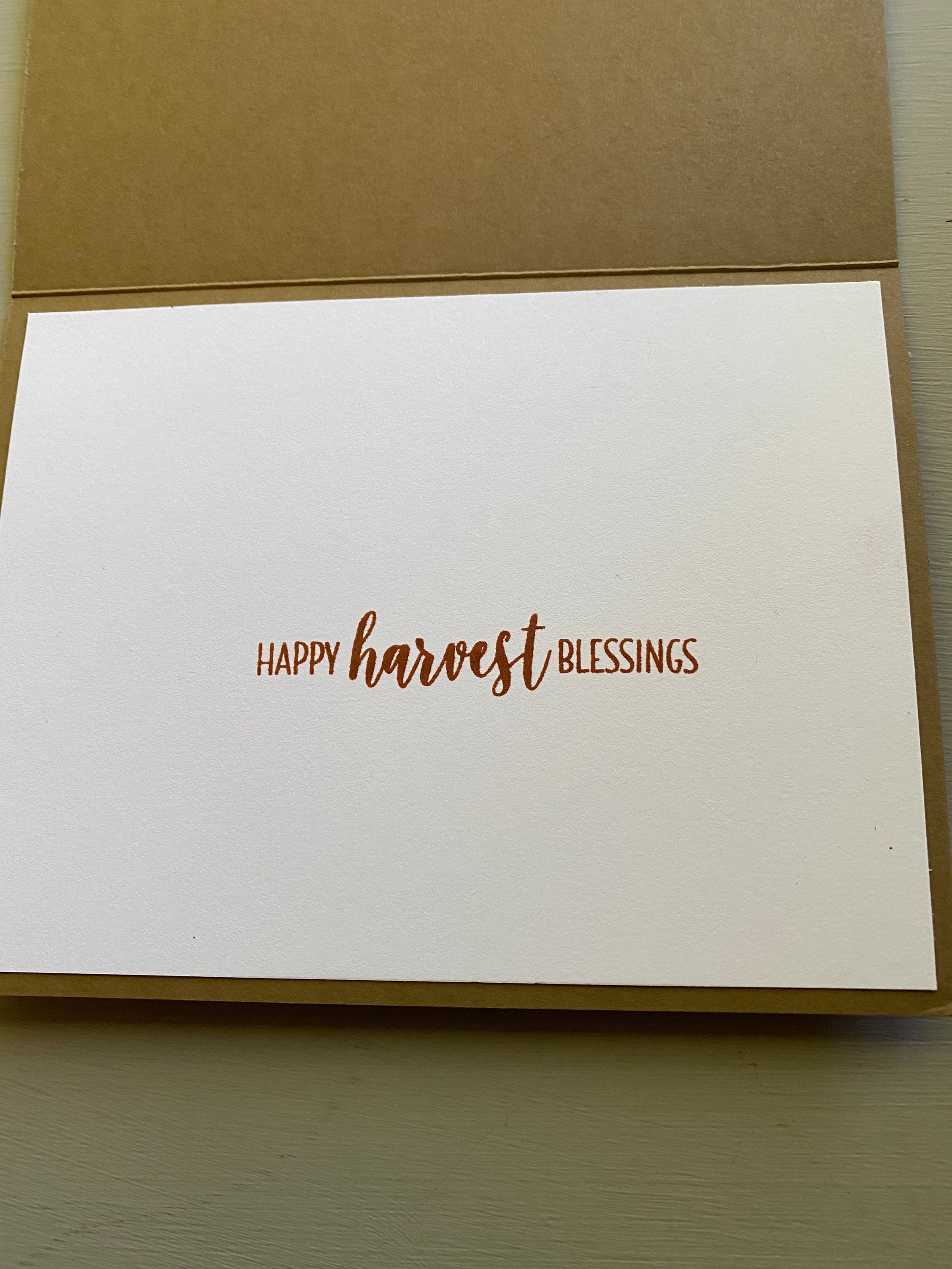 Card Kit 4 cards DIY Thanksgiving Holiday Card Greeting | Etsy