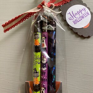Package of 3 Halloween Pencil Treats, Pencils Included. Trick or Treat ...