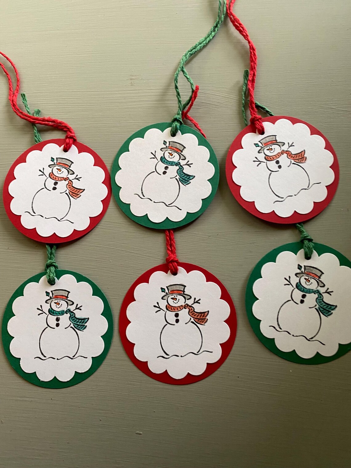 Christmas Gift Tags Handmade, Snowman, Gift Tags, Tags, Handmade ...