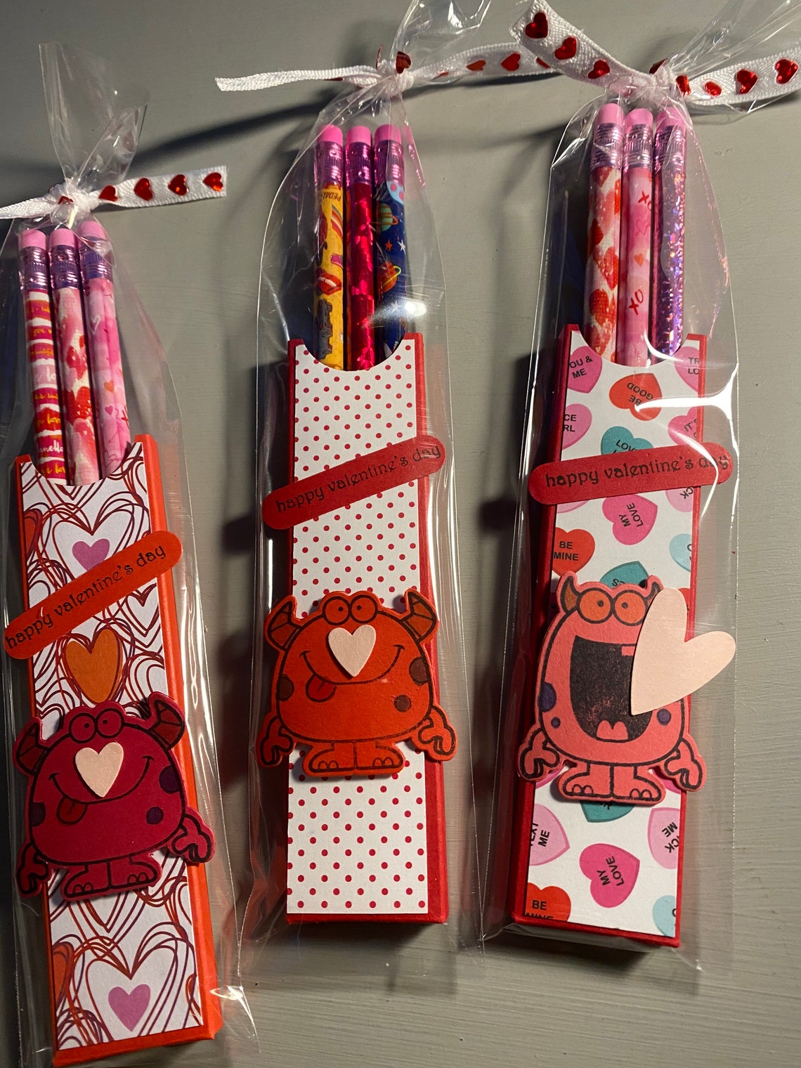 Package of 3 Valentines Day Pencil Treats W-pencils Included, Valentine ...