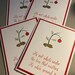 Set of 4 Cards With Envelopes, Charlie Brown Christmas Tree, Greeting ...