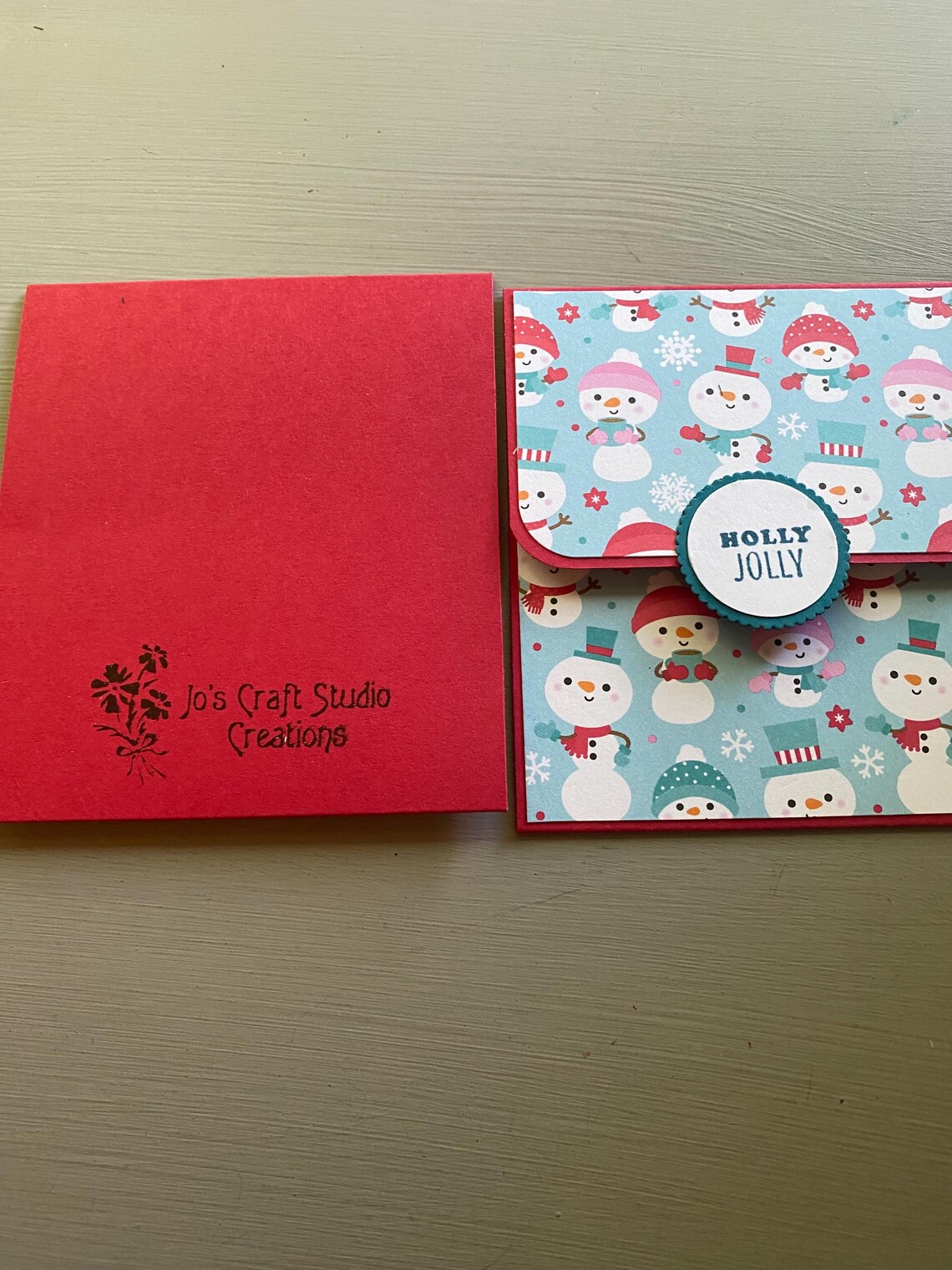 Christmas Gift Card Holder, Snowman, Santa, Treat Holder, Present, Gift ...