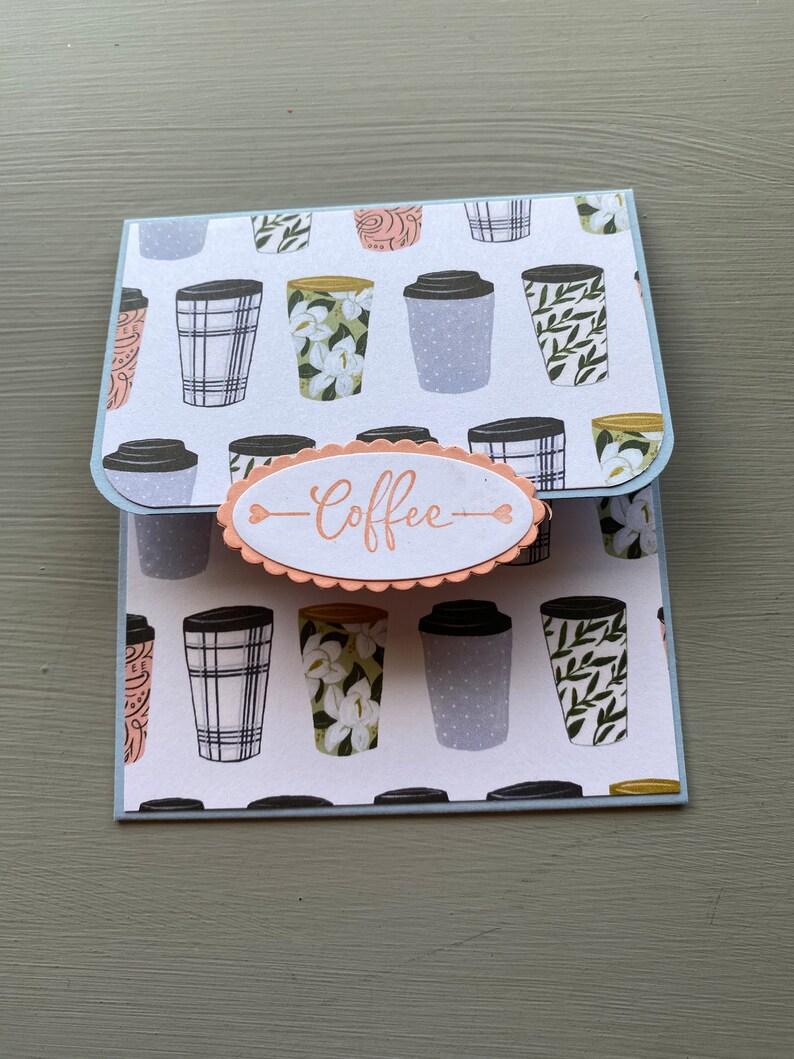 Coffee Gift Card Holder, Card, Treat Holder, Candy Holder, Present ...