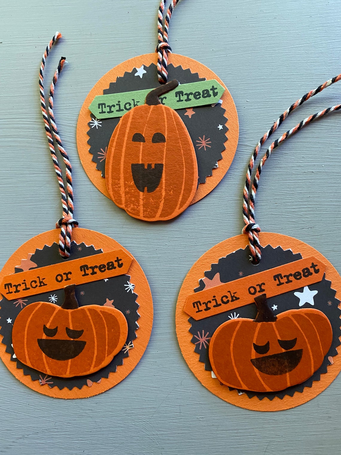 Halloween Tags Pumpkin Gift Tags Treat Tags Pumpkin Gift - Etsy