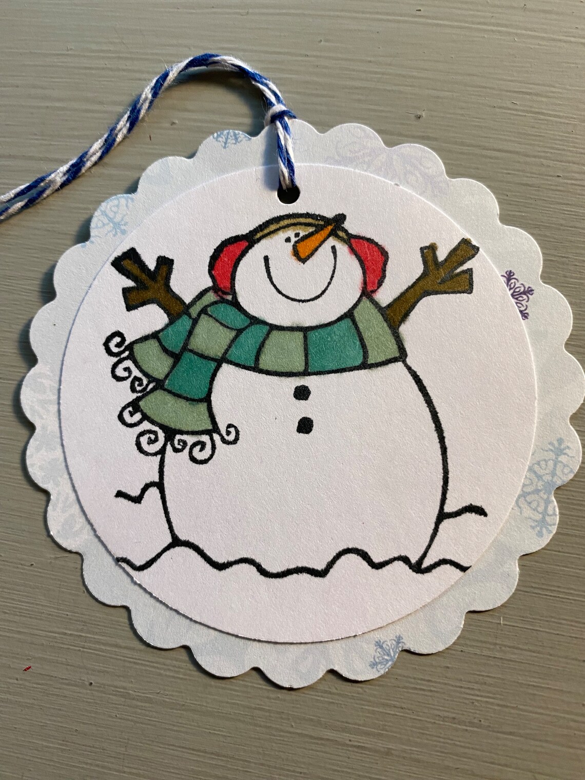Christmas Gift Tags Handmade, Snowman Gift Tags, Tags, Handmade ...
