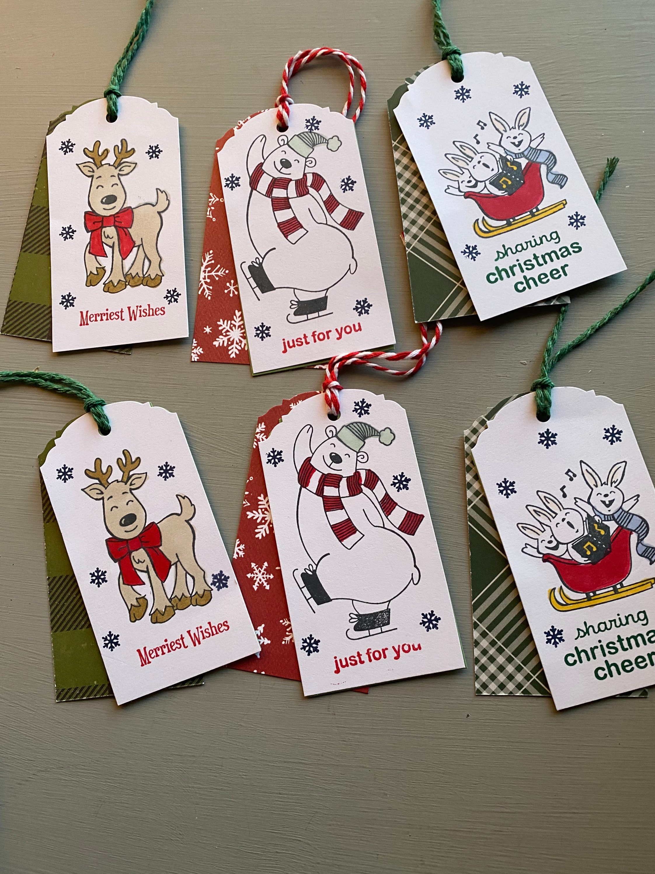 Christmas Gift Tags Handmade, Holiday Gift Tags, Winter, Tags, Handmade ...
