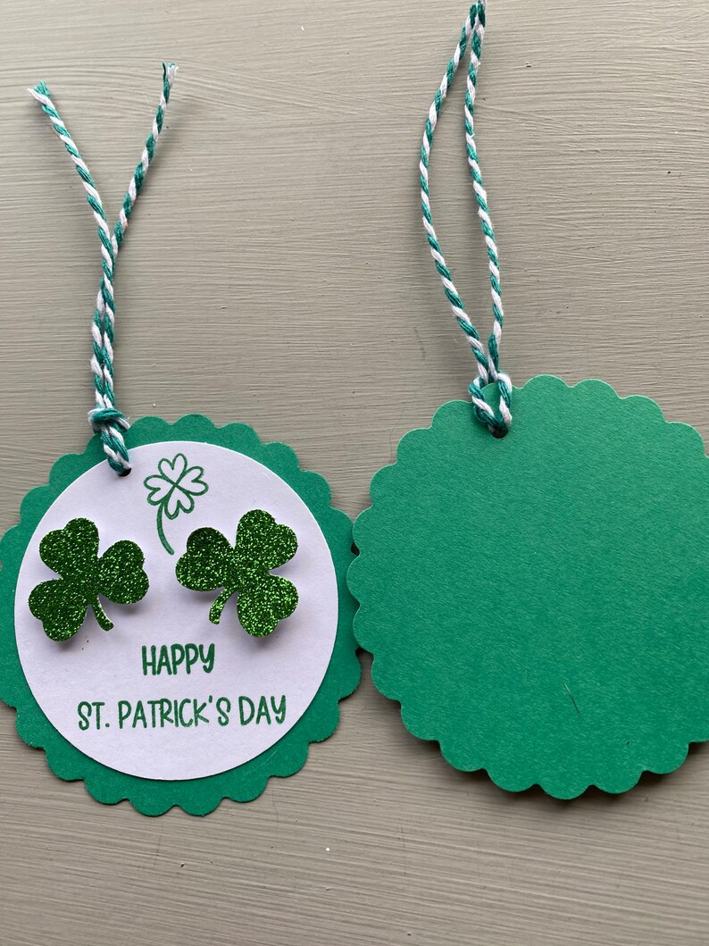 St. Patricks Day, Happy St. Patricks Day, Gift Tags, Favor Tags, Clover ...