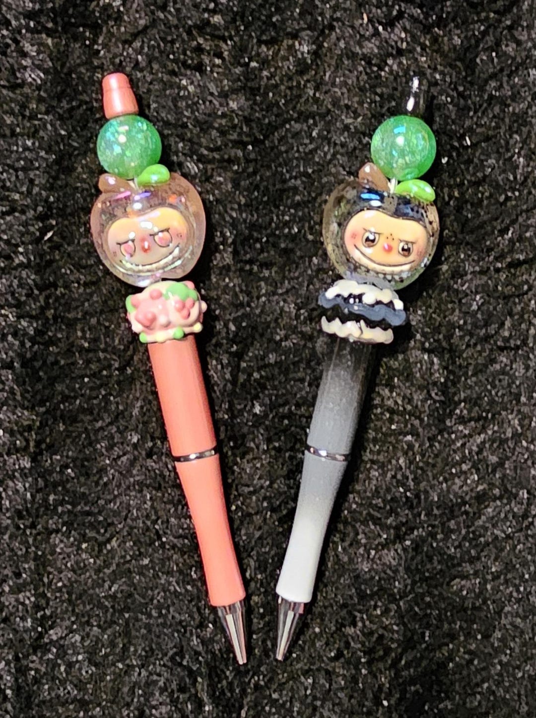 Labubu Apple 3D Beaded Pens Set of 2 - Etsy