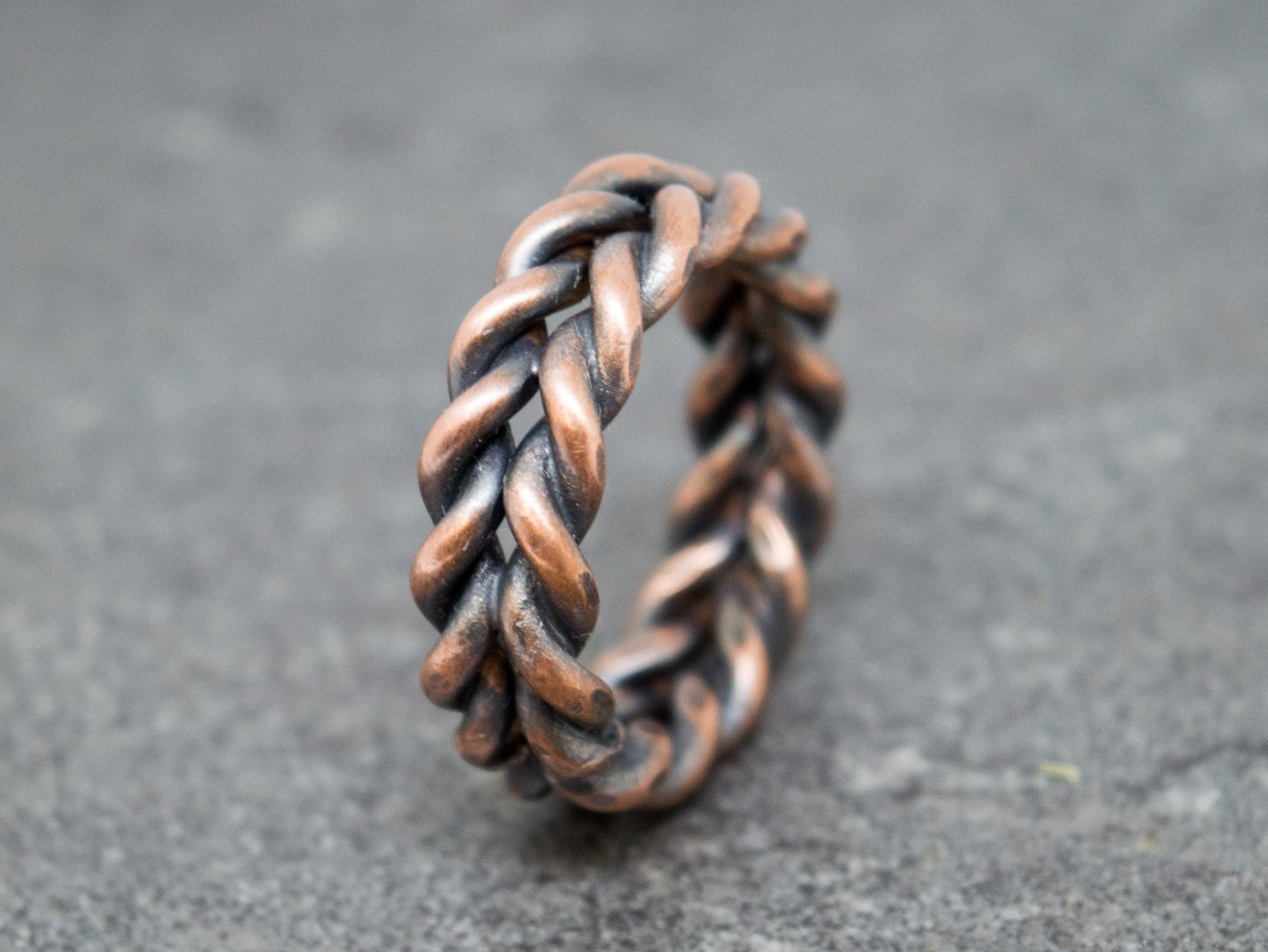 Copper Ring Mens Ring Thumb Ring | Etsy