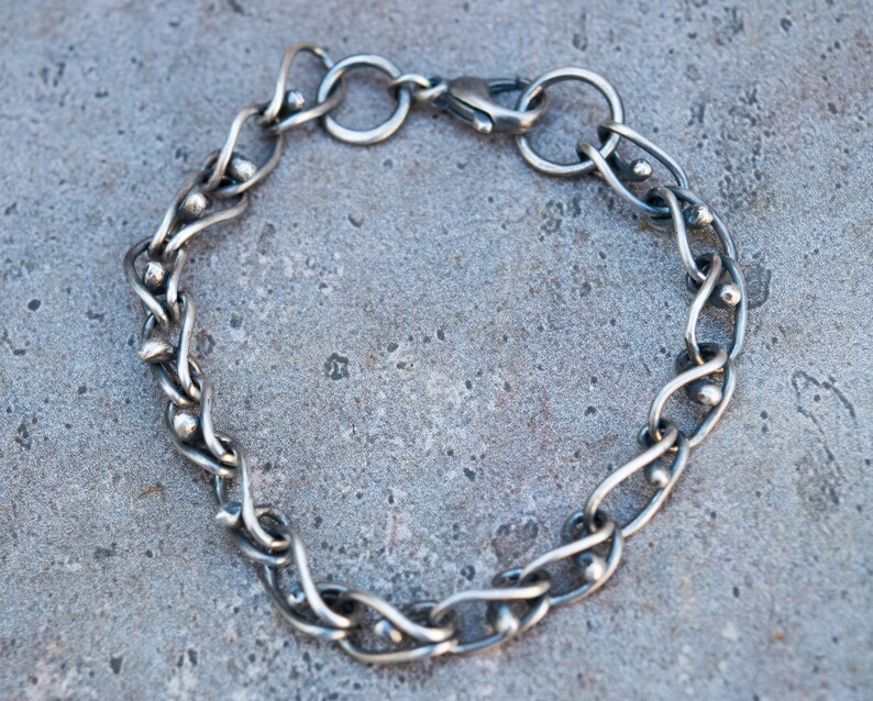 Sterling Silver Bracelet-chain Bracelet - Etsy