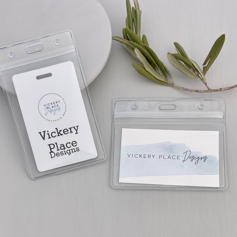 Clear Back Badge Holder - Etsy