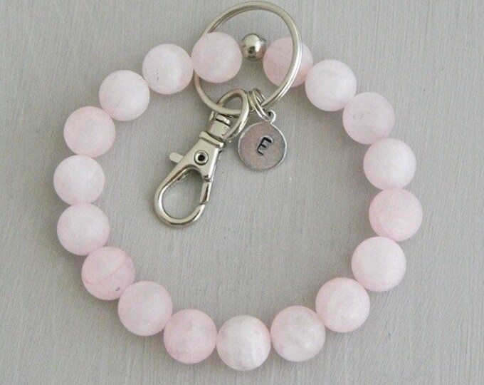 Keychain Bracelet Personalized Bracelet Keychain Beaded Key - Etsy