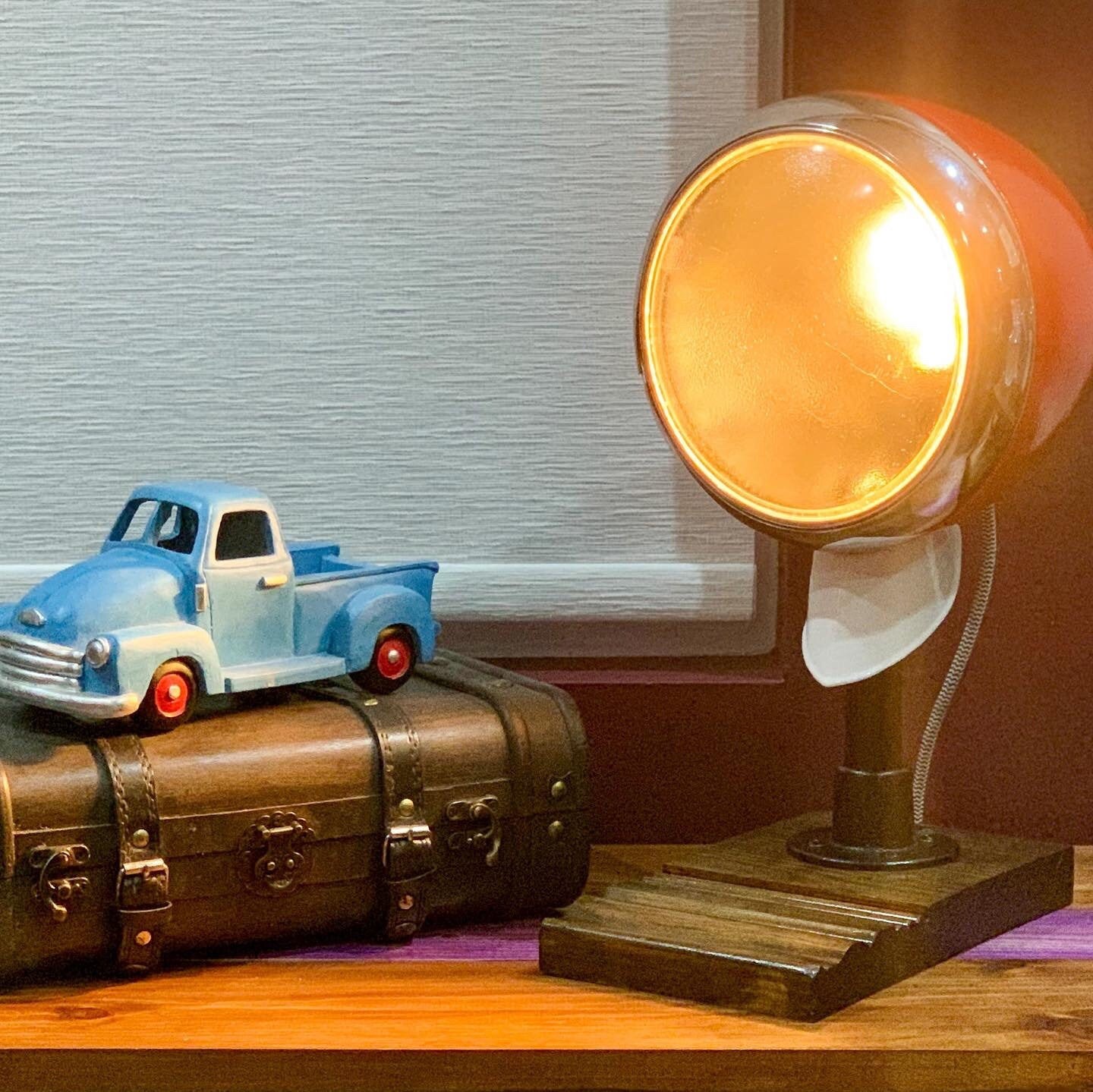 Custom, Upcycled Antique Car Headlight Lamp - Etsy