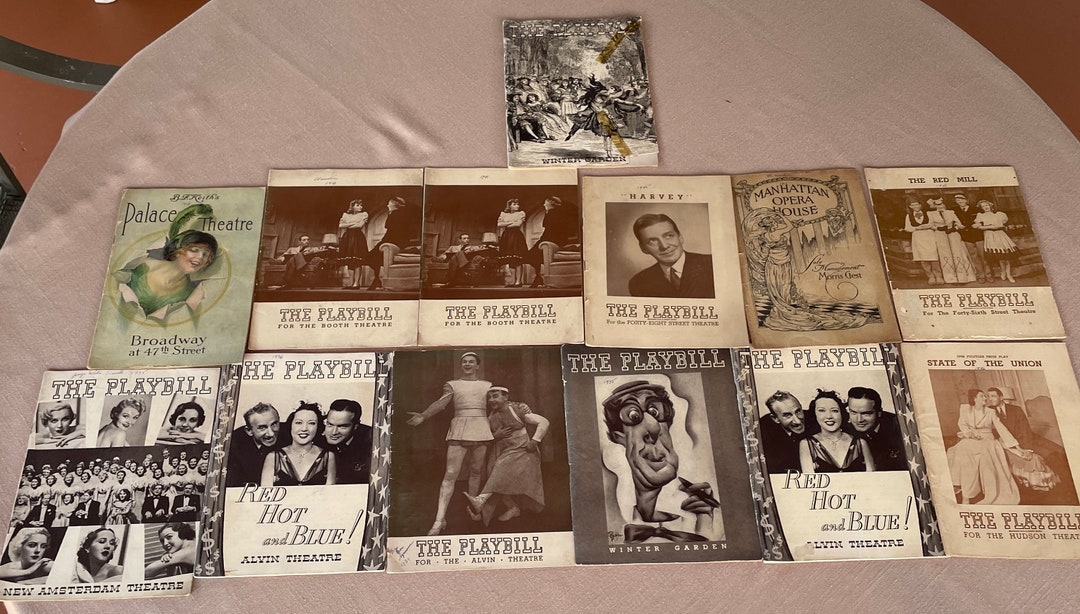 Lot 13 Vintage Playbill & Theater Programs 1916- 1940s Palace Theatre ...