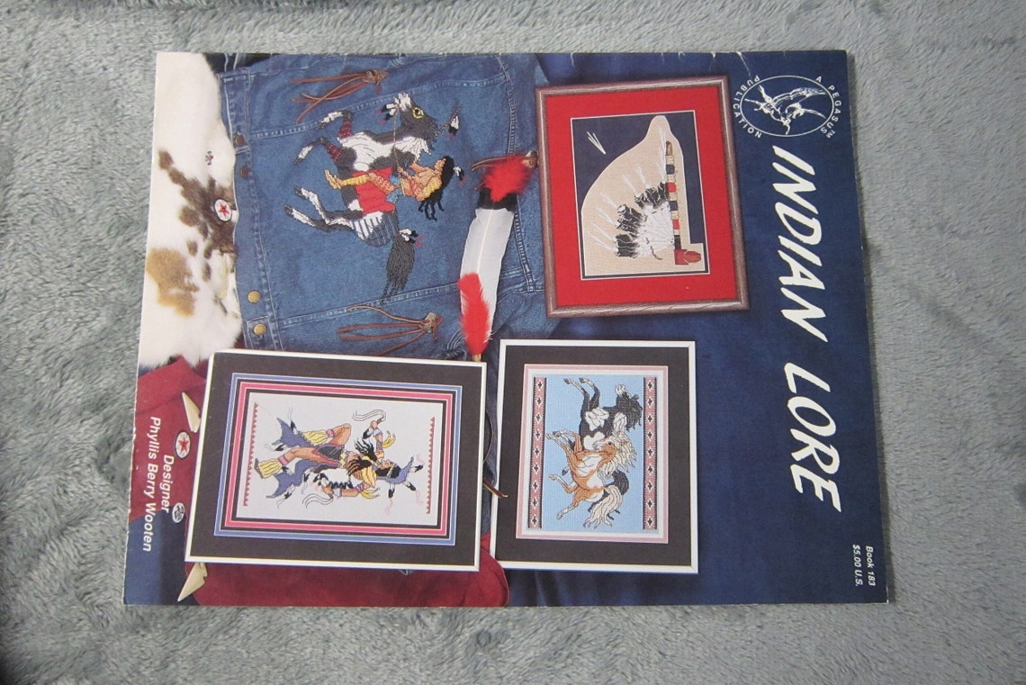 Native American Cross Stitch Pattern Booklet Set of 2, Spirit of the ...