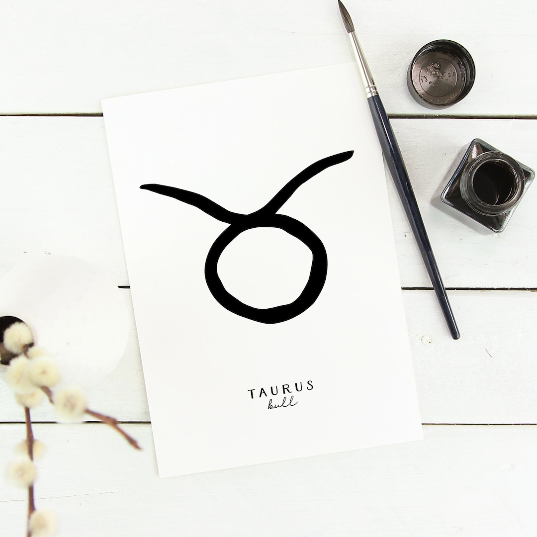 Printable Taurus Zodiac Sign Instant Download - Etsy