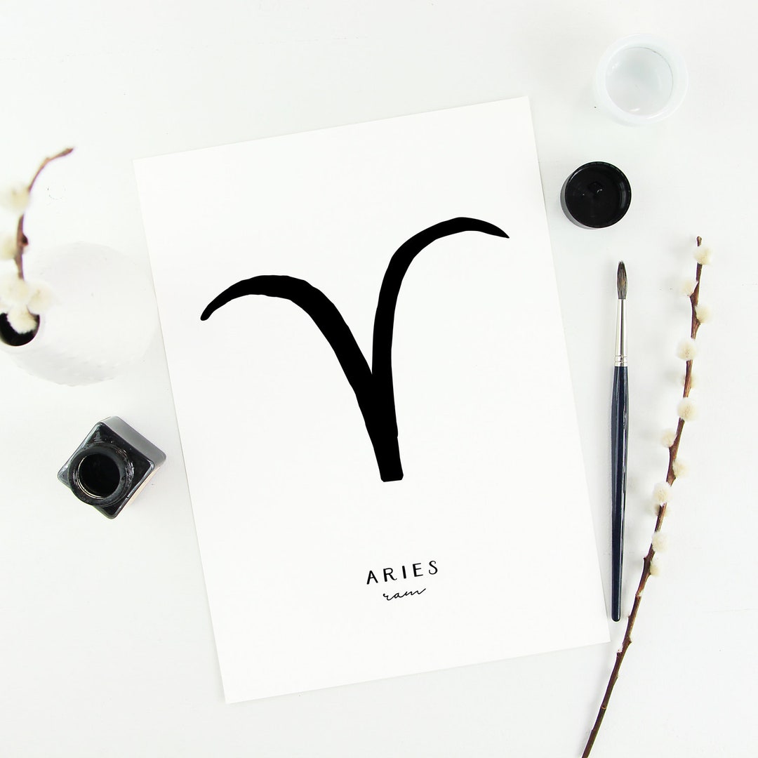 Printable Aries Zodiac Sign Instant Download - Etsy