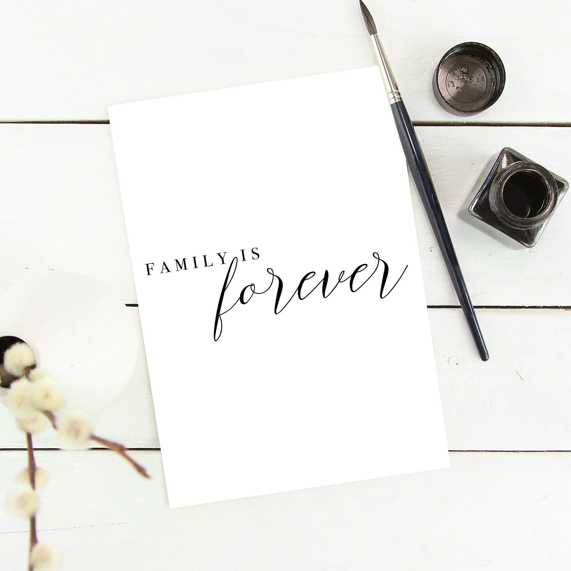 Family Is Forever Print Family Is Forever Art Bedroom | Etsy