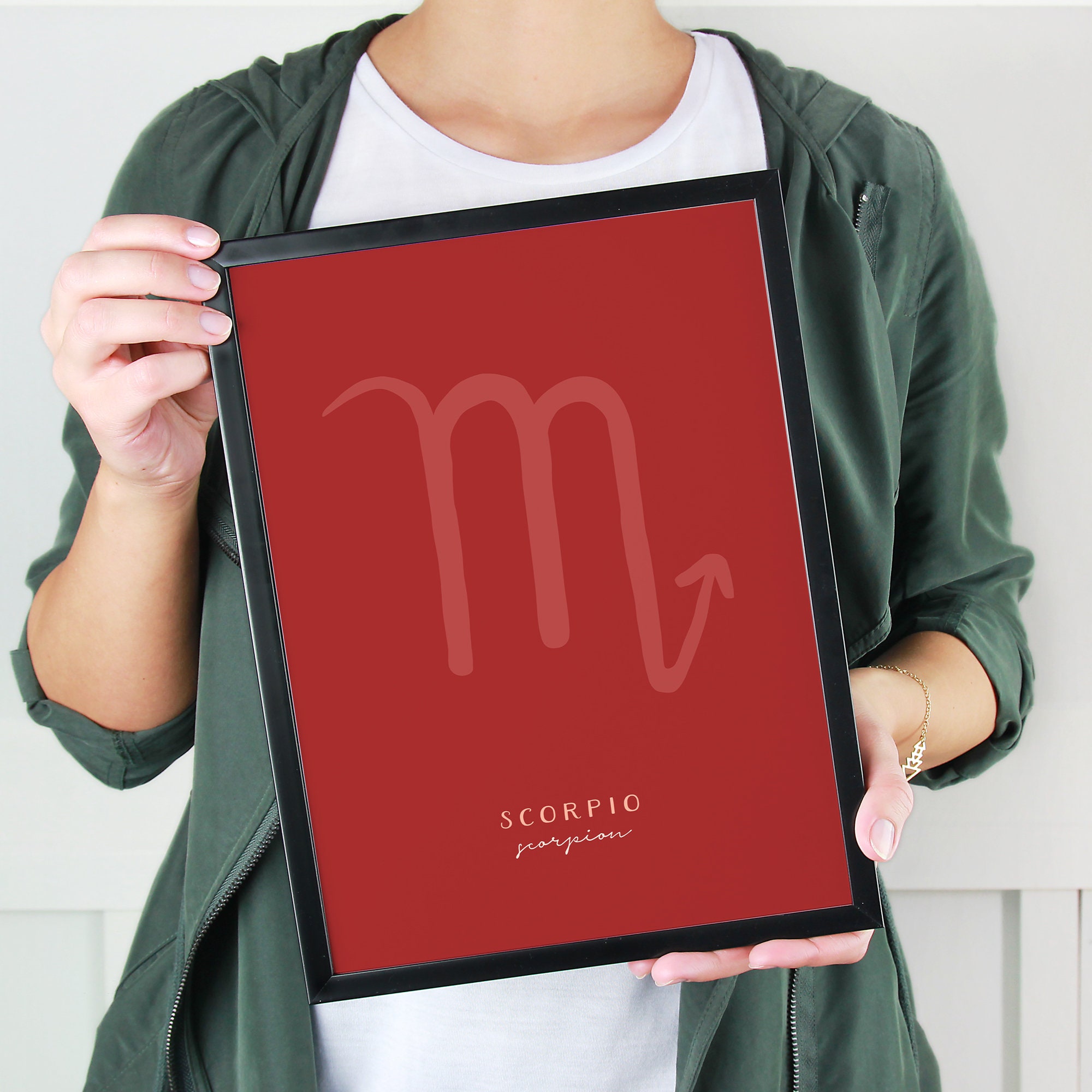 Scorpio Art Print | Scorpio Symbol Art | Scorpio Home Decor | Zodiac ...