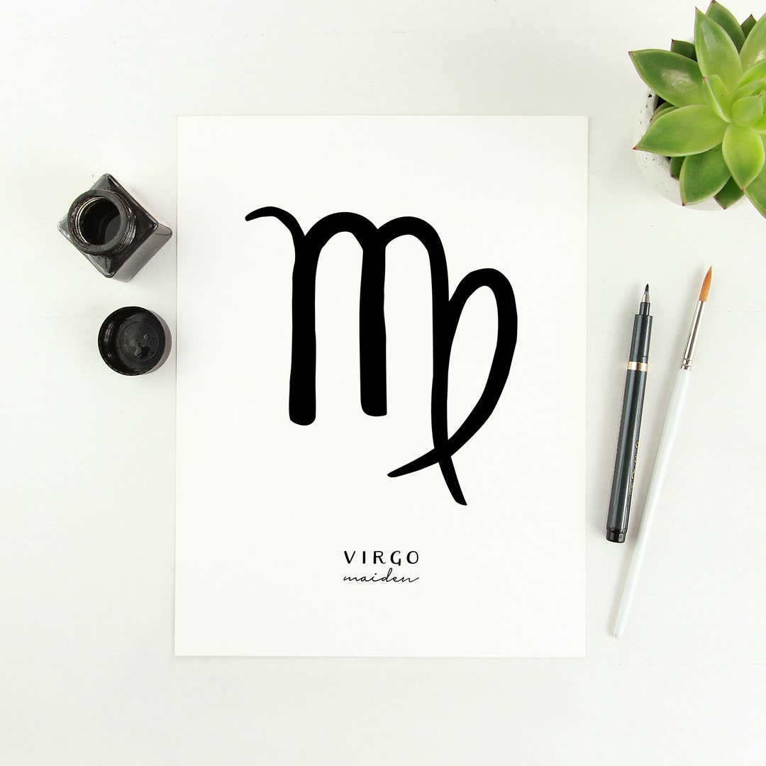 Printable Virgo Zodiac Sign Instant Download - Etsy