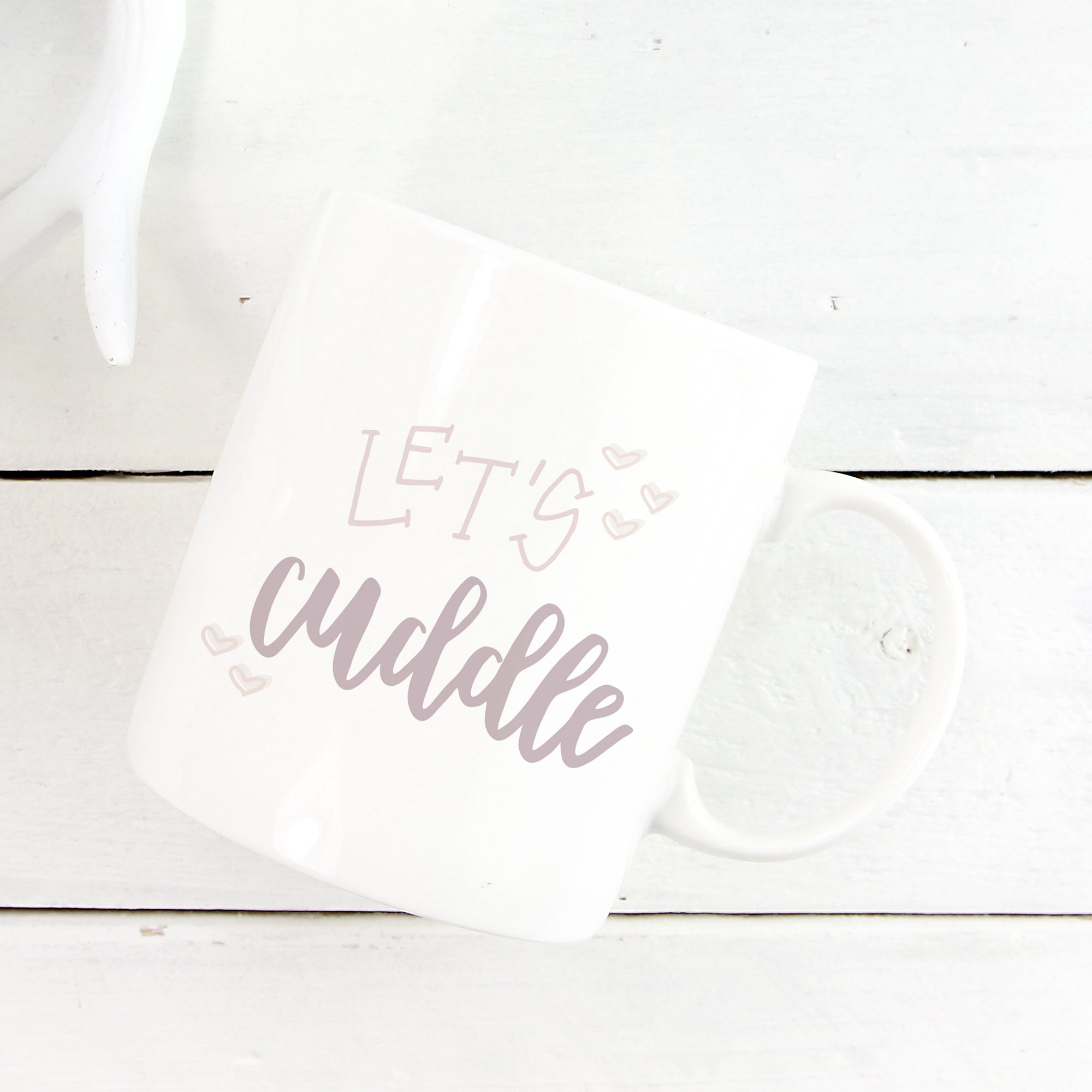 Let's Cuddle Coffee Mug Cuddle Mug Cozy Drinkware Cozy Mug Gift Let's ...