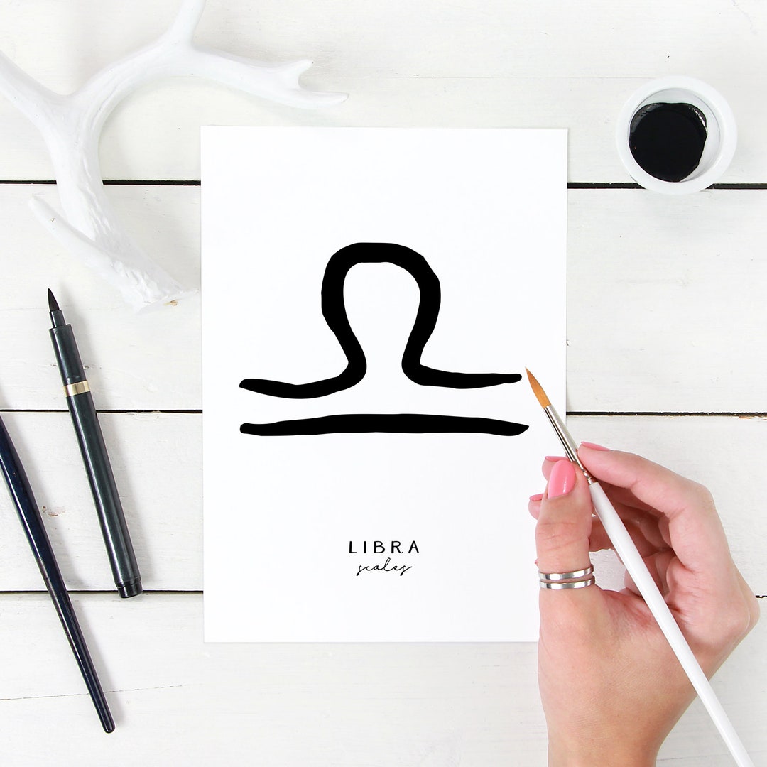 Printable Libra Zodiac Sign Instant Download - Etsy