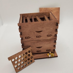 DIY Mini Beehive, Beekeeper, Honey Bee, DIY Beehive, Tiered Tray ...