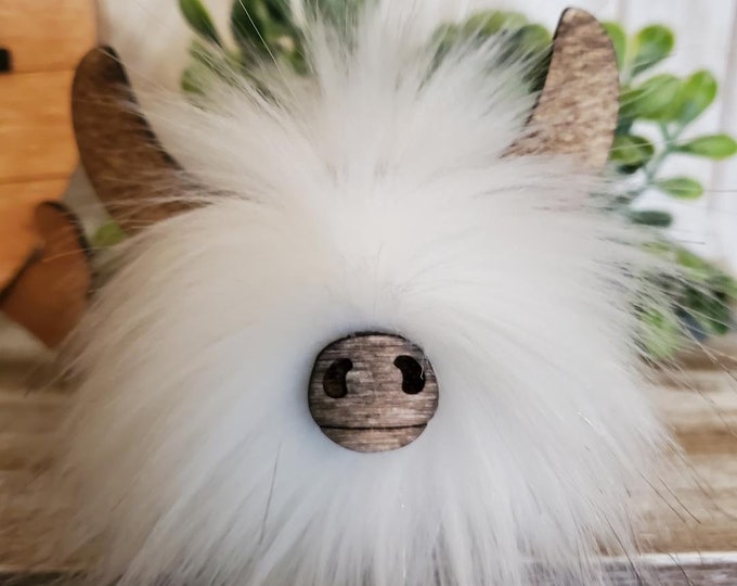 Highland Cow Pom Pom, DIY Highland Cow Pom Pom Kit, Farmhouse Decor ...