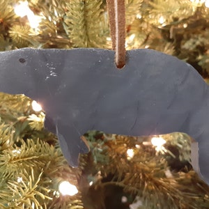 Manatee Ornament Large Manatee Christmas Ornament Manatee - Etsy