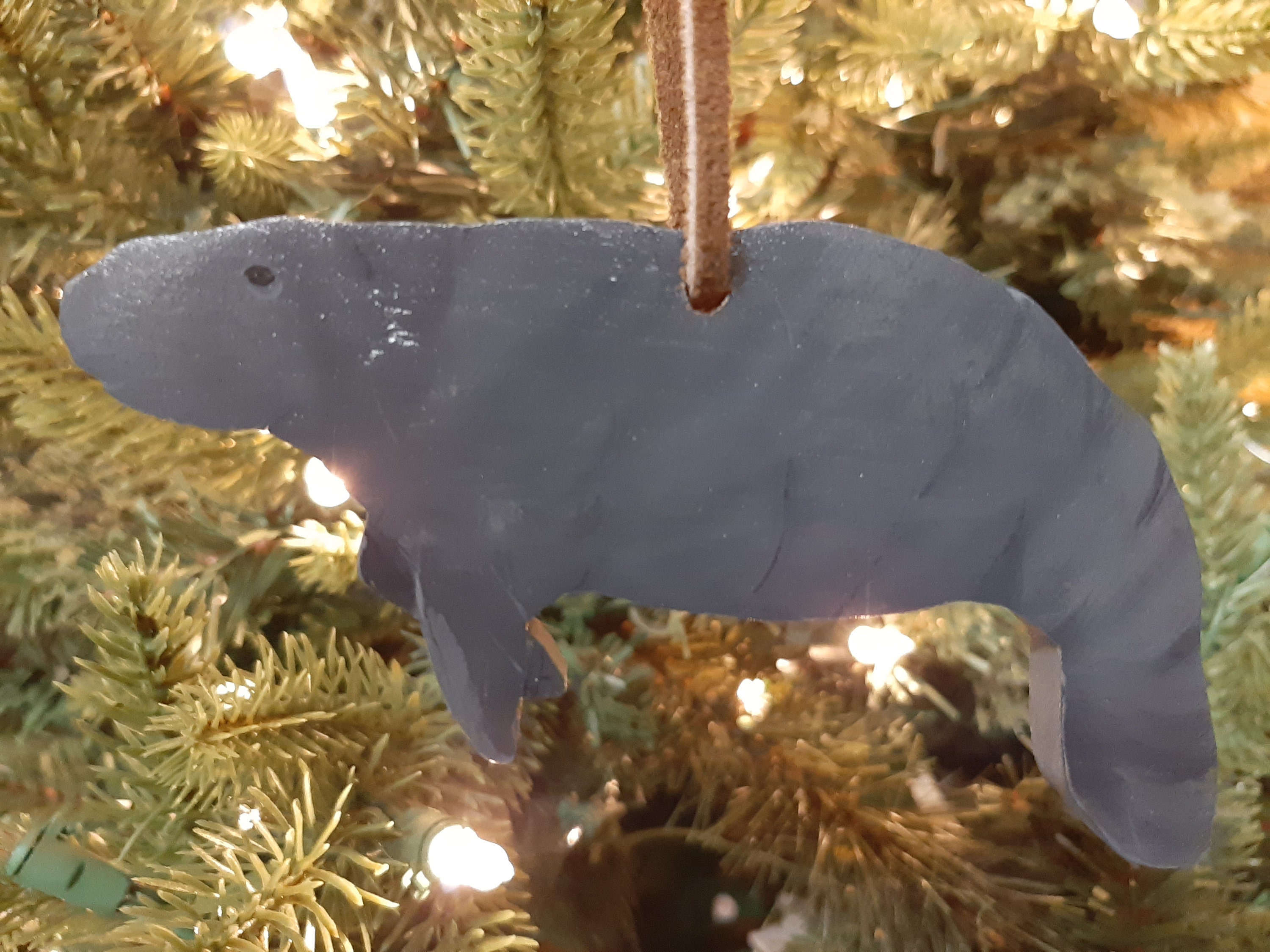Manatee Ornament Large Manatee Christmas Ornament Manatee - Etsy