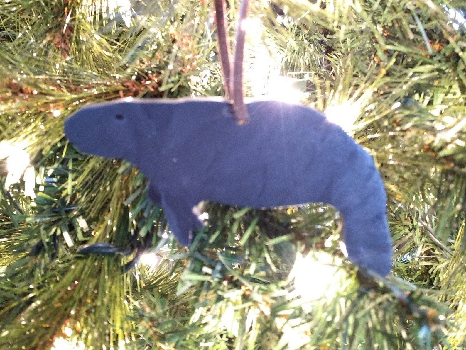 Manatee Ornament Large Manatee Christmas Ornament Manatee - Etsy