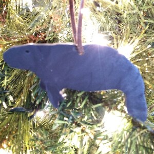 Manatee Ornament Large Manatee Christmas Ornament Manatee - Etsy