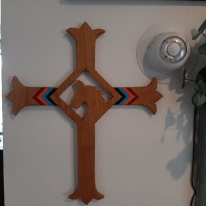 Western Cross Western Wood Cross Western Wall Art Cross With Horse Wall ...