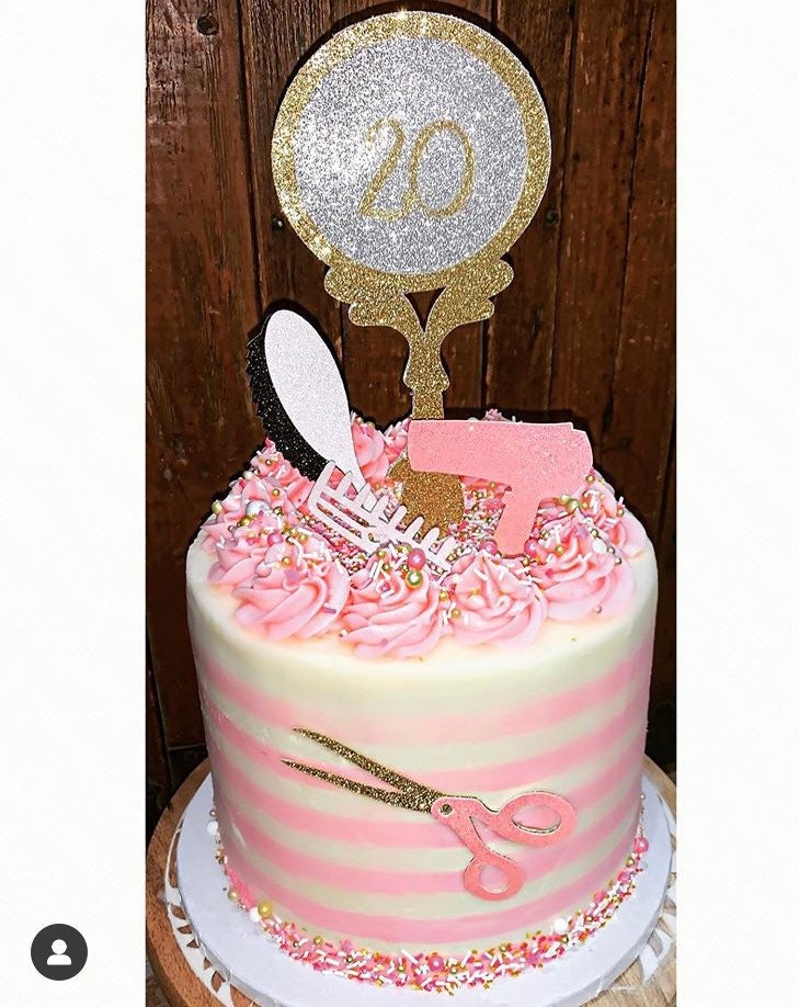 Hairdresser Cake Topper Set | Etsy