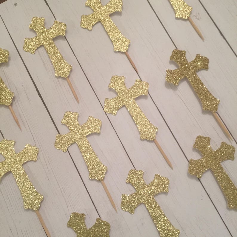Cross Cupcake Topper - Etsy