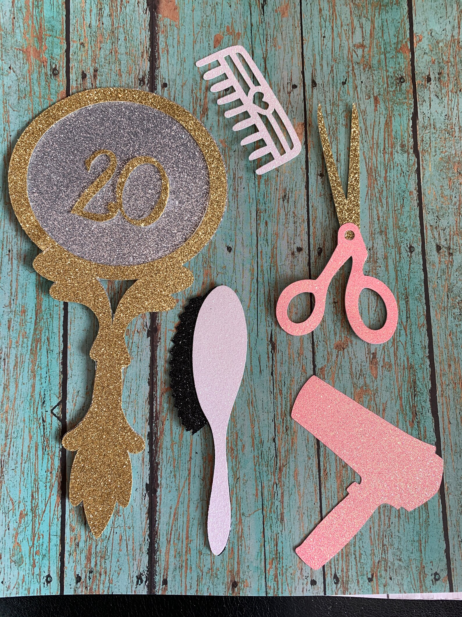 Hairdresser Cake Topper Set | Etsy