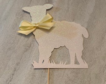 Lamb Cake Topper/sweet Little Lamb/lamb Baby Shower/baby - Etsy